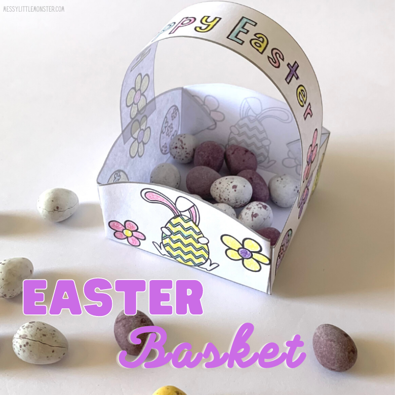 Printable Easter Basket Craft Activity - Pedagogue