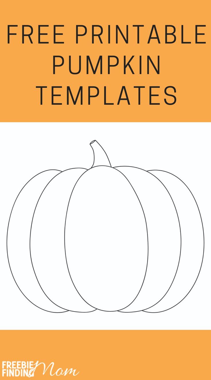 Free Printable Pumpkin Template Bundle for Fall - Pedagogue
