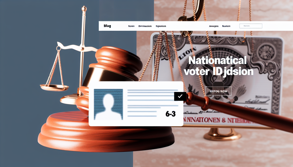 Supreme Court Upholds National Voter ID Law in Controversial 6-3 Ruling ...